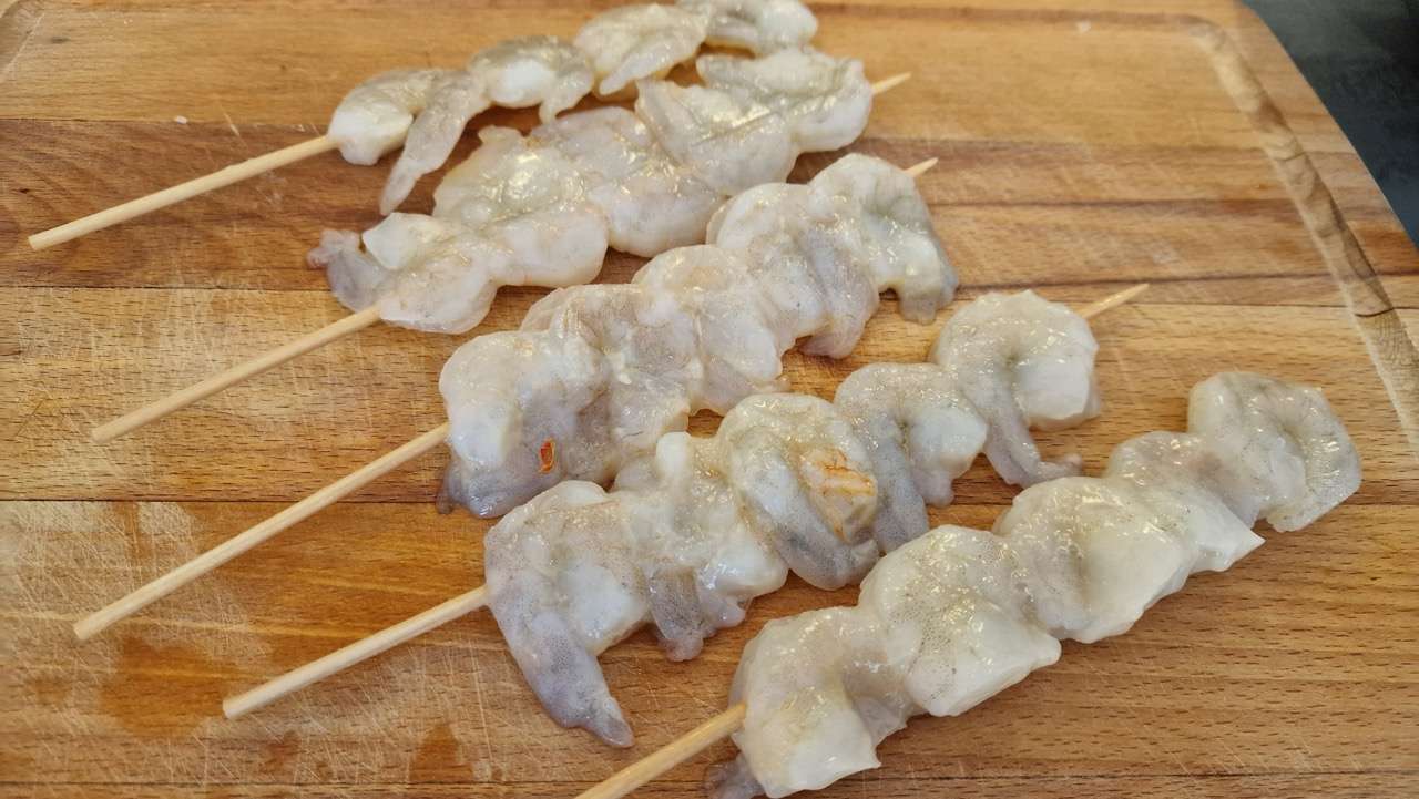 Nyers garnéla sütése - Nemzeti ételek, receptek